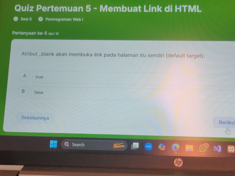 Atribut _blank akan membuka link pada | StudyX