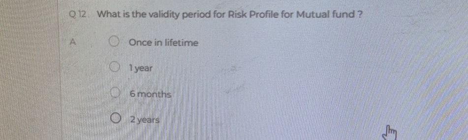 Q12 What is the validity period for Risk | StudyX