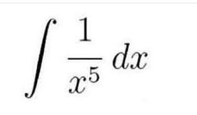 Calculate the integral of 1/x^5 | StudyX