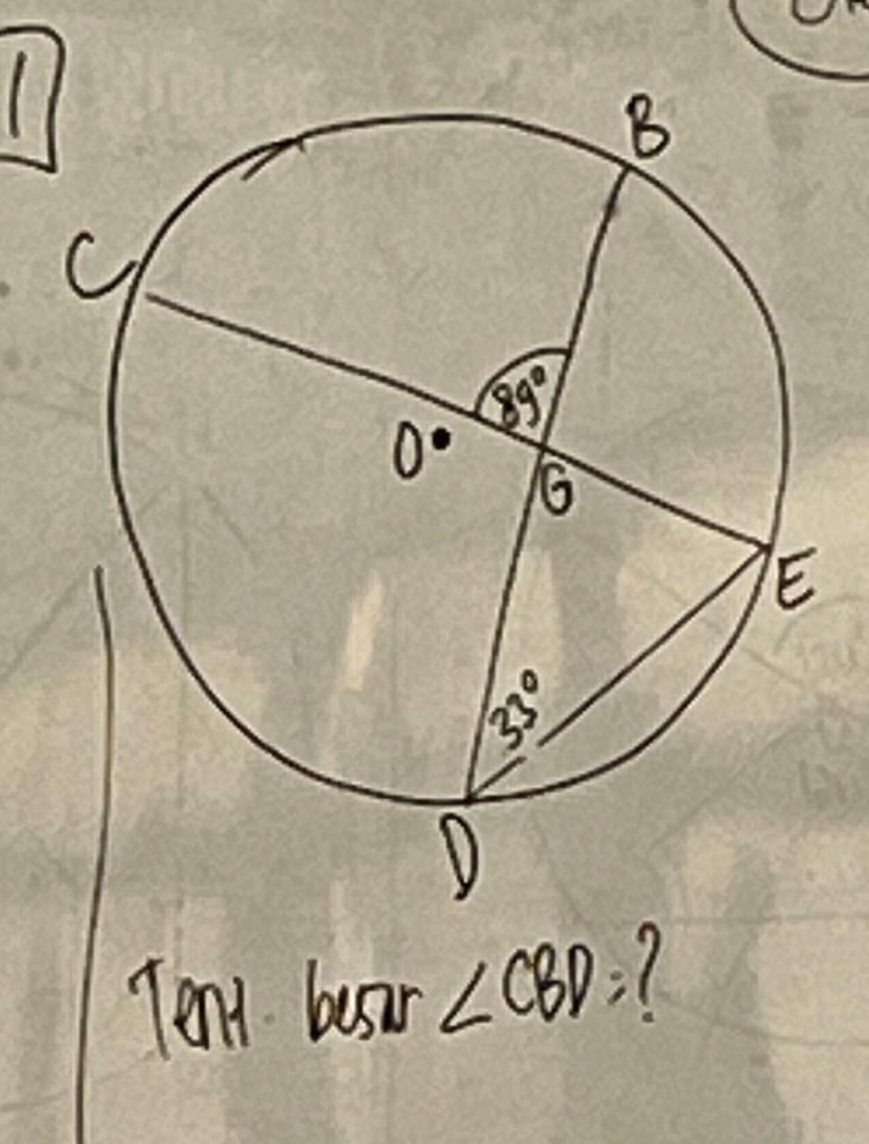 Tentukan besar $ CBD = ?$ The image | StudyX