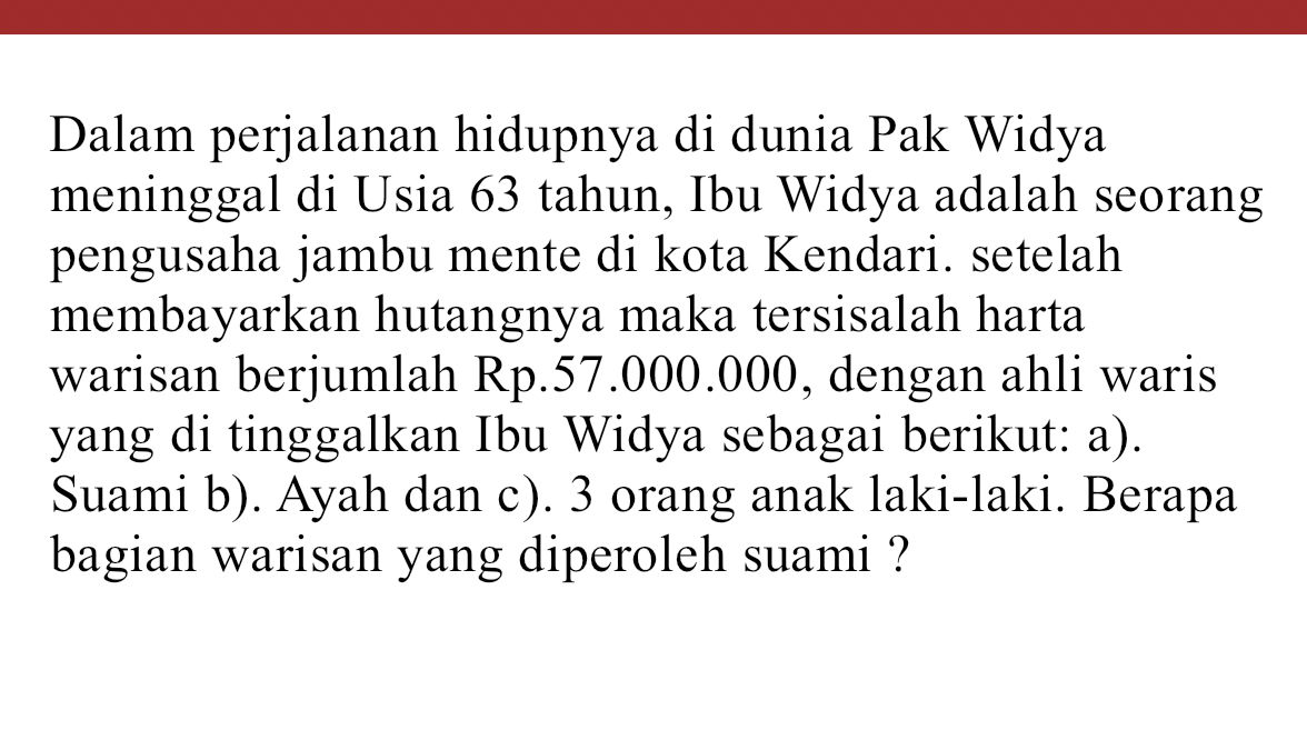 Dalam perjalanan hidupnya di dunia Pak Widya | StudyX