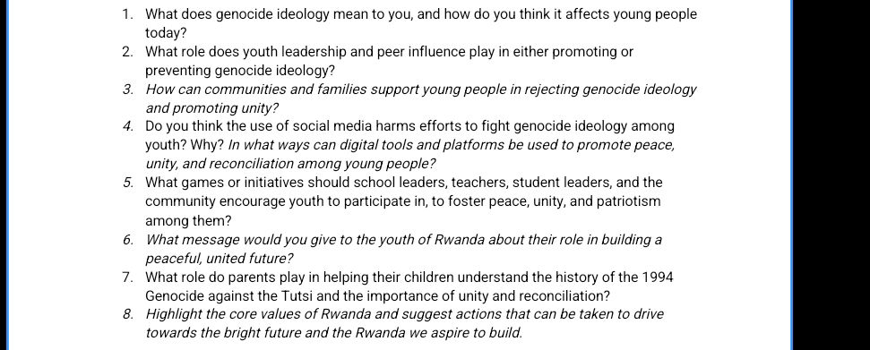 1. What does genocide ideology mean to you, | StudyX