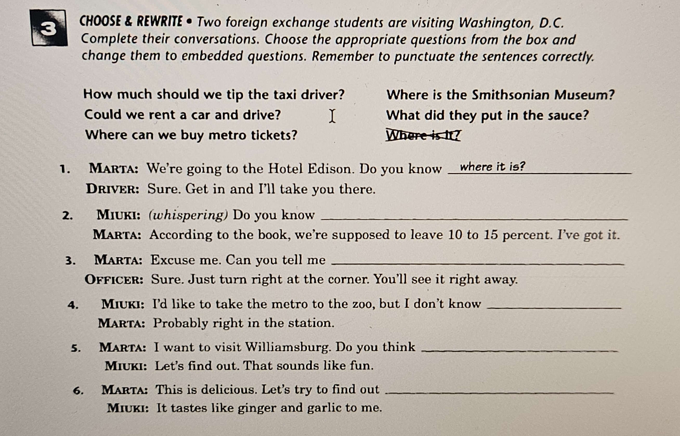 CHOOSE REWRITE • Two foreign exchange | StudyX