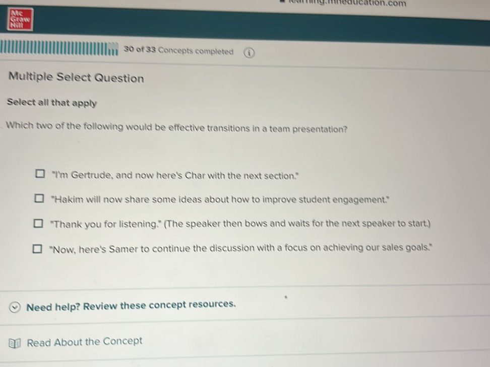 Select all that apply Which two of the | StudyX