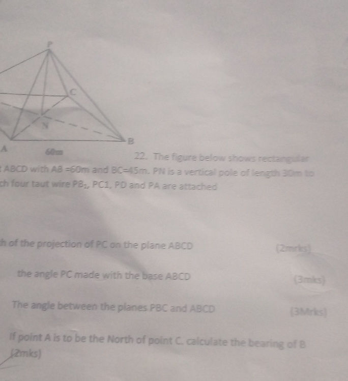 22. The figure below shows rectangular ABCD | StudyX