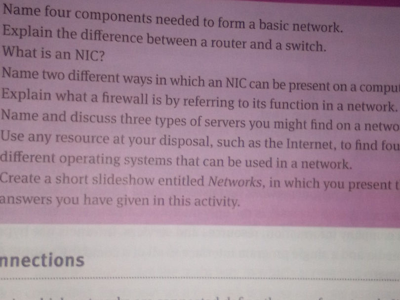 Name four components needed to form a basic | StudyX