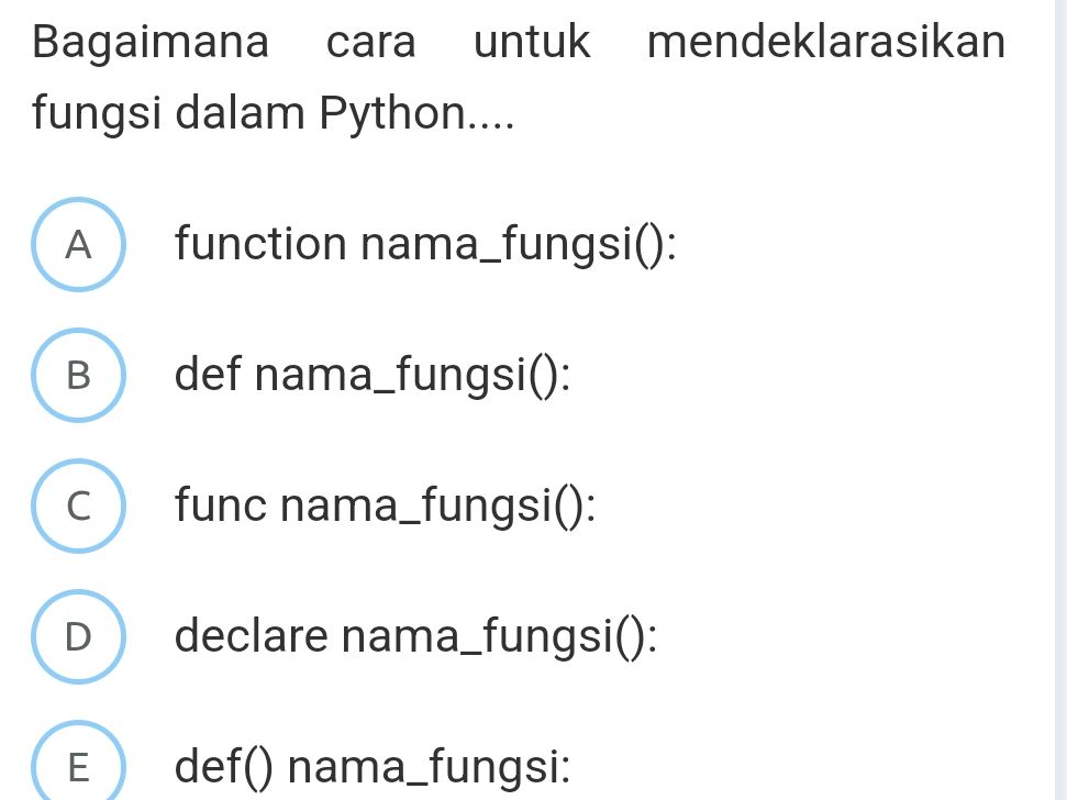 Bagaimana cara untuk mendeklarasikan fungsi | StudyX