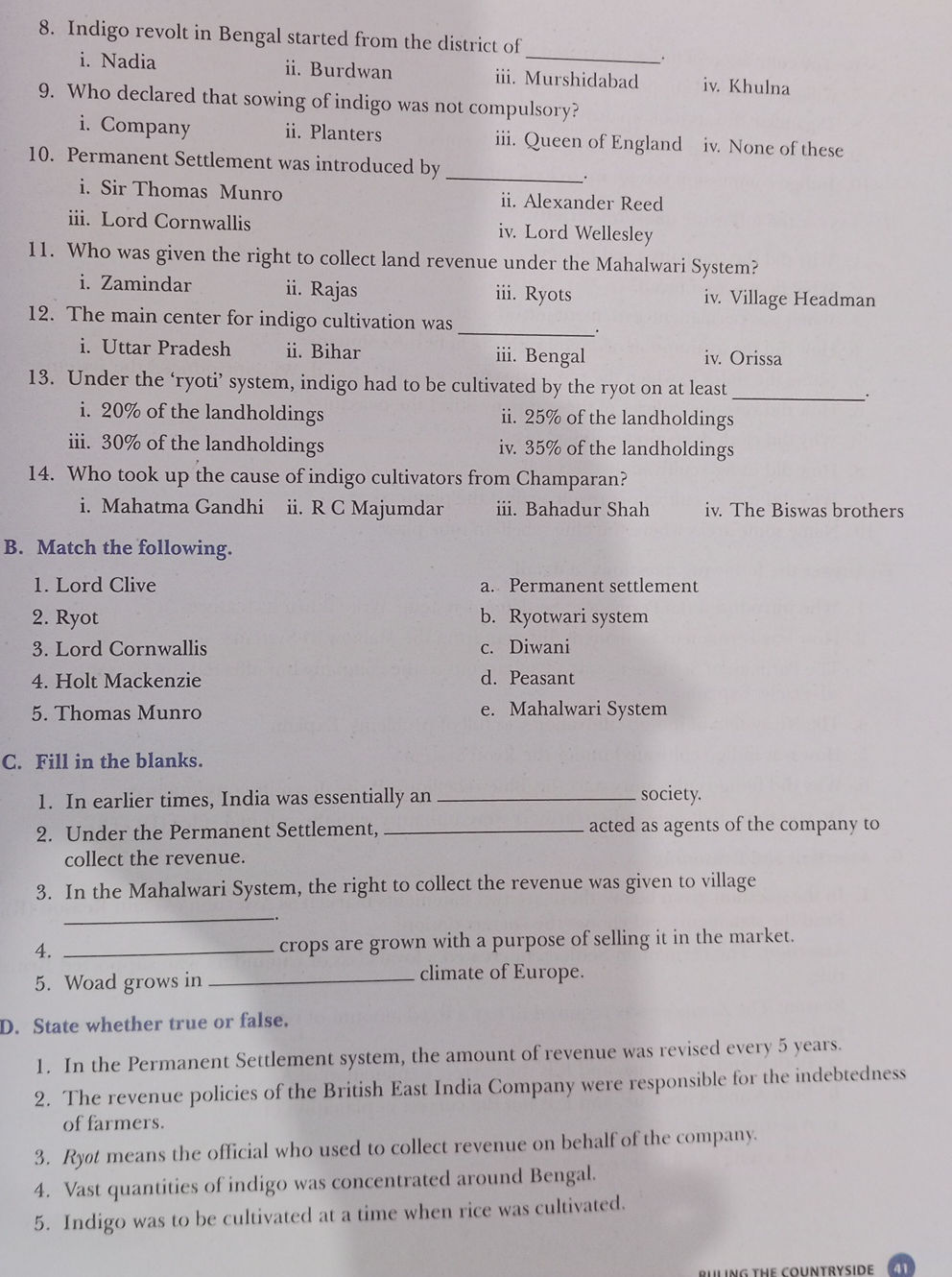 8. Indigo revolt in Bengal started from the | StudyX