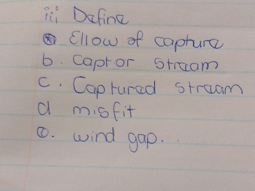 iii Define @ Ellow of capture b. Captor | StudyX