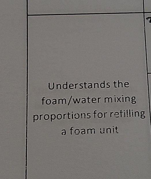 Understands the foam/water mixing | StudyX