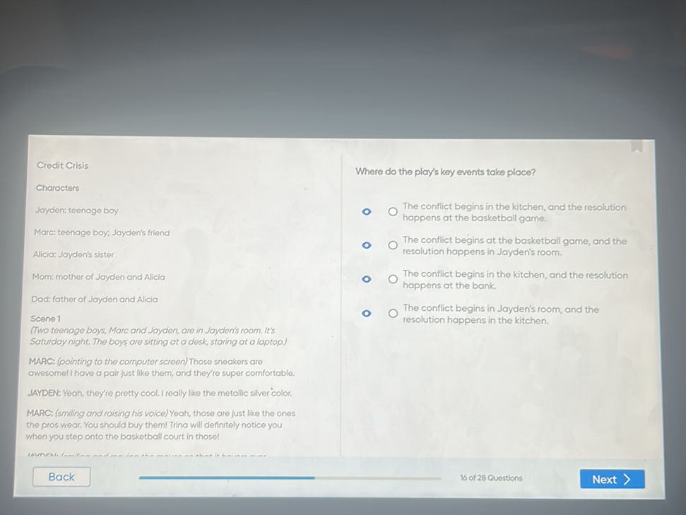 Where do the play's key events take place? | StudyX