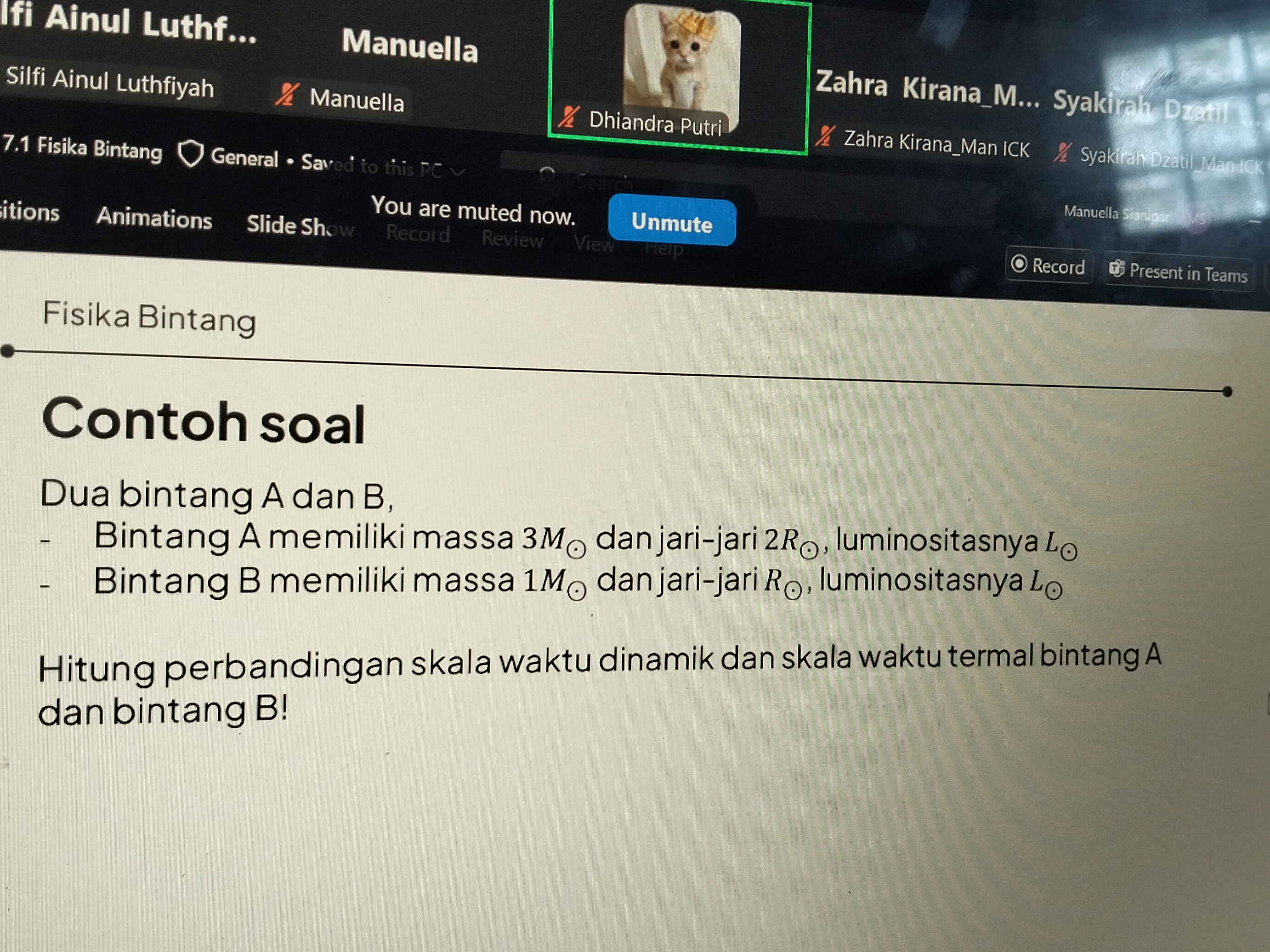 Dua bintang A dan B, - Bintang A memiliki | StudyX