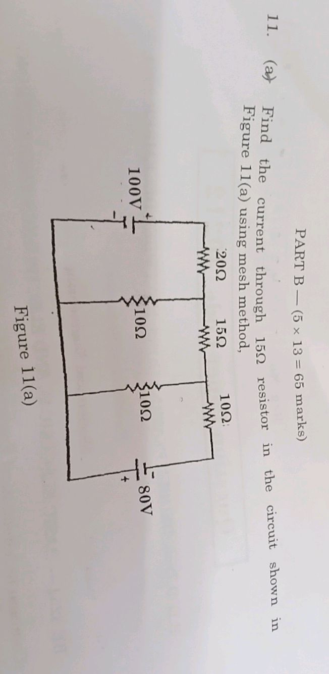 11. (a) Find the current through 15Ω | StudyX