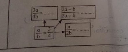 Given that $ {a}{b} = {3}{4}$, find the | StudyX