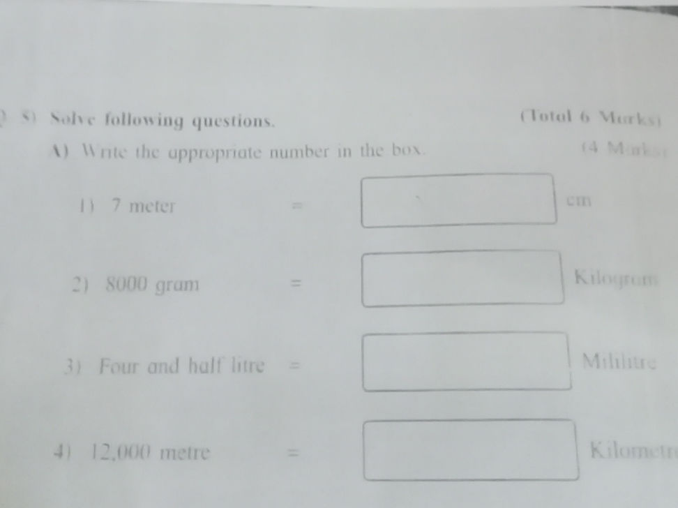 8) Solve following questions. A) Write the | StudyX