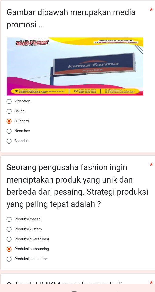 Gambar dibawah merupakan media promosi ... | StudyX
