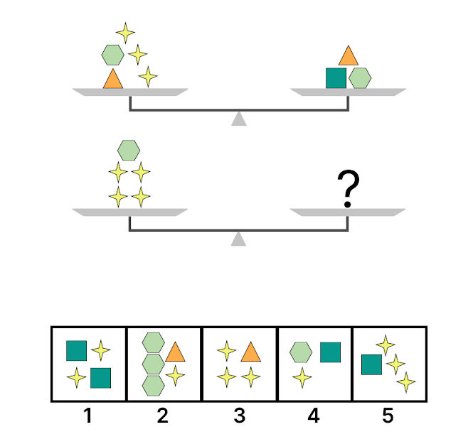 The image shows a balance scale problem. The | StudyX