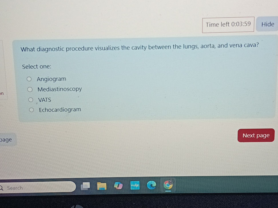 What diagnostic procedure visualizes the | StudyX