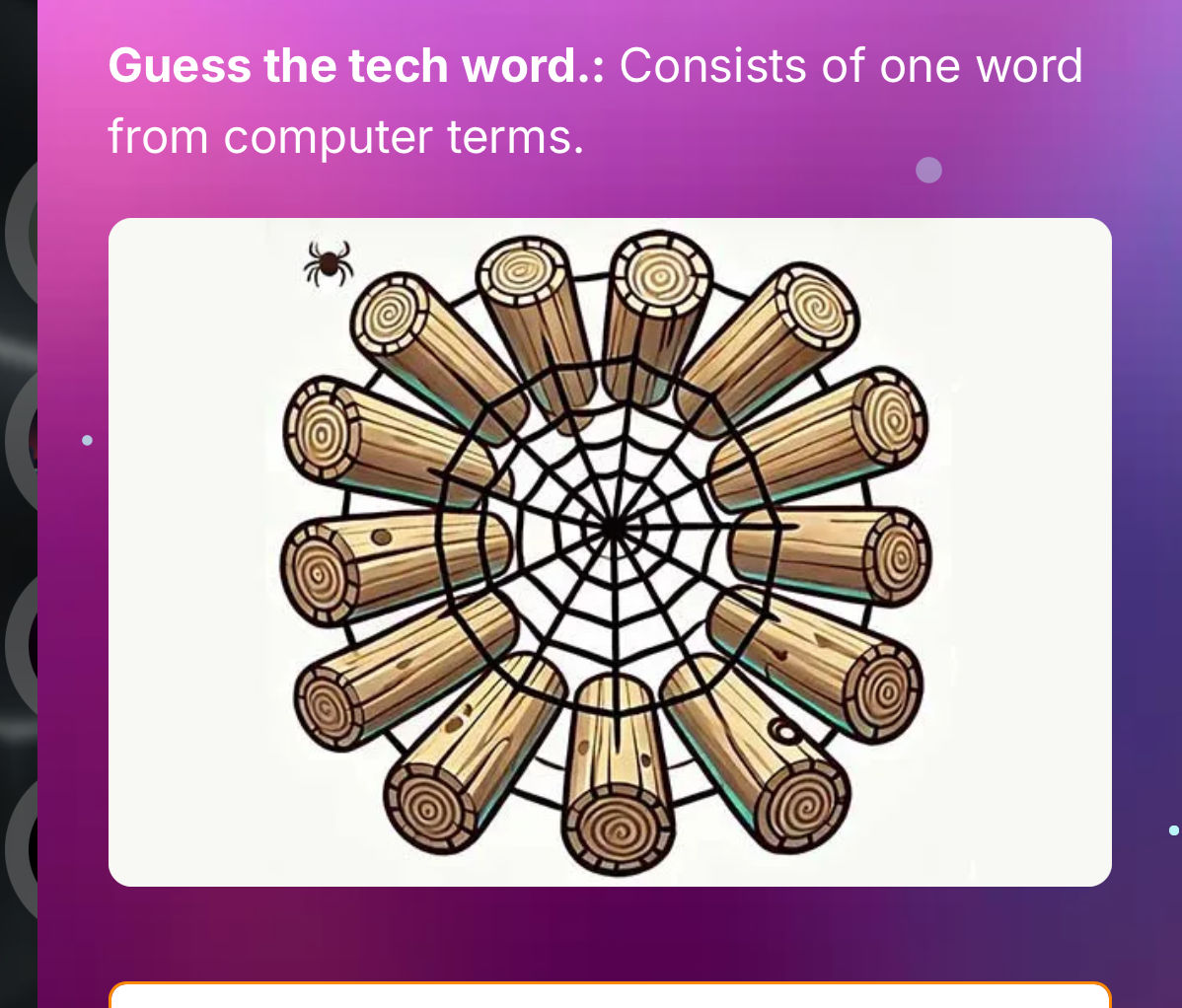Guess the tech word.: Consists of one word | StudyX
