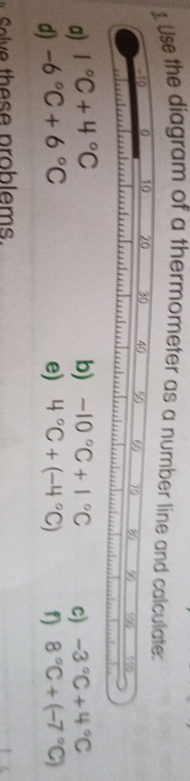 1. Use the diagram of a thermometer as a | StudyX