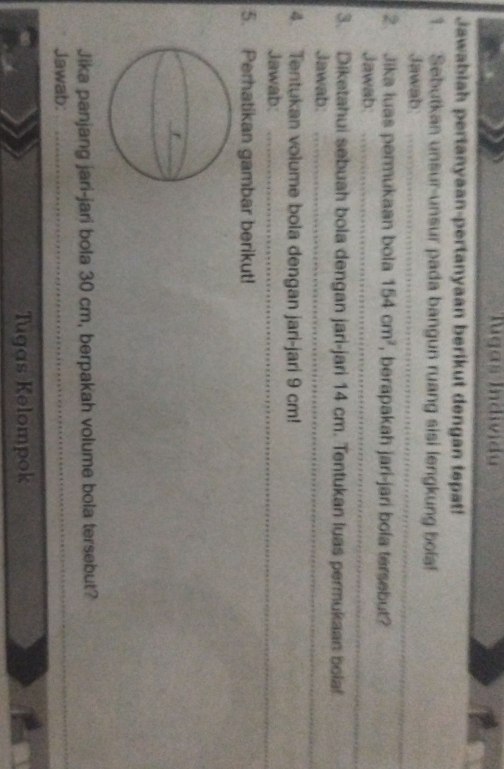 1. Sebutkan unsur-unsur pada bangun ruang | StudyX