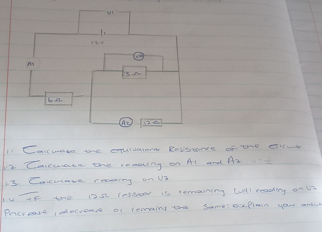 1. Calculate the equivalent resistance of | StudyX
