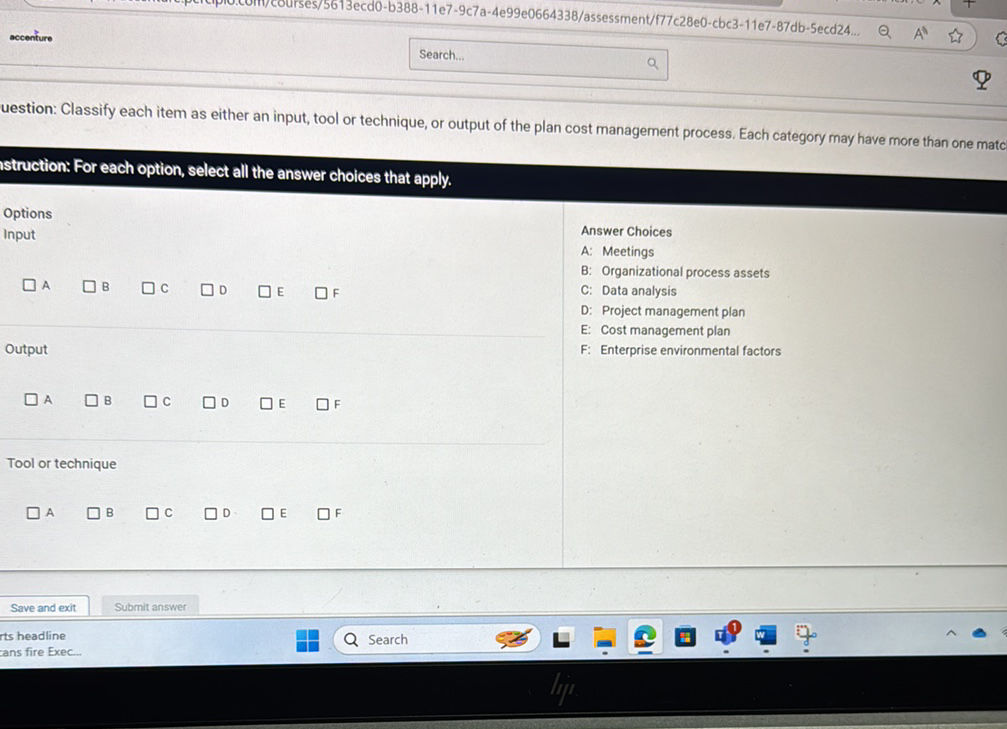 Classify each item as either an input, tool | StudyX