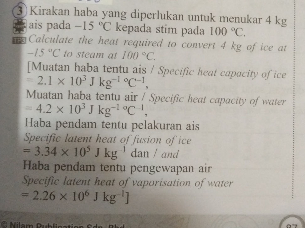 Kirakan haba yang diperlukan untuk menukar 4 | StudyX