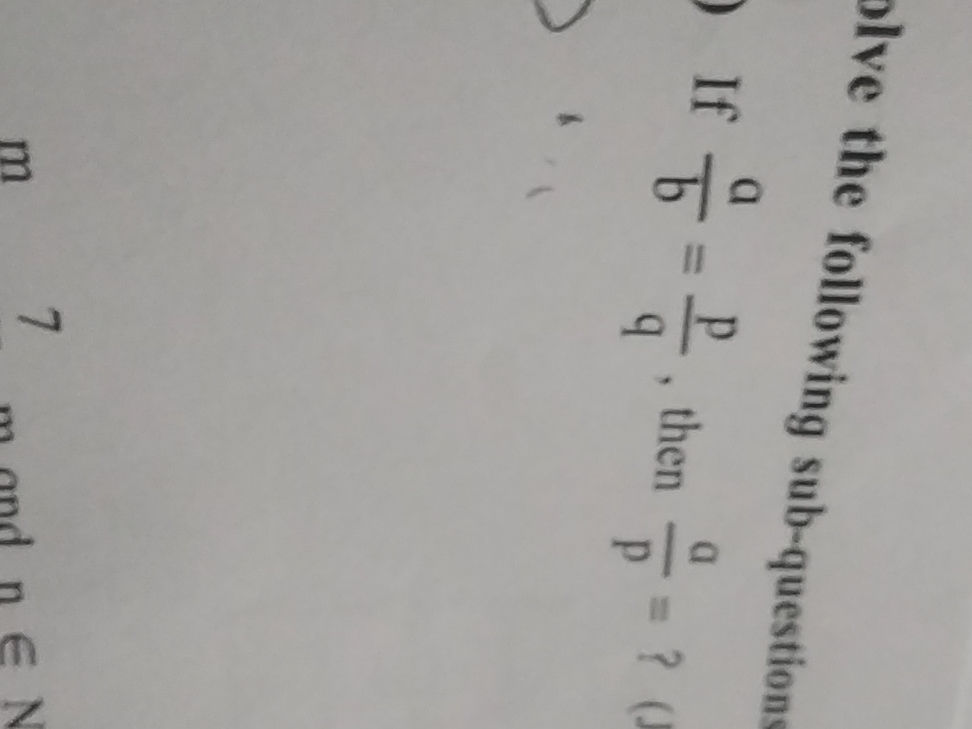 If \( {a}{b} = {p}{q}\), then \( {p}{a} = | StudyX