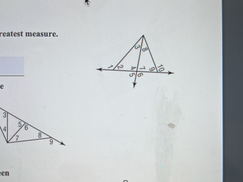 The image contains a diagram of a triangle | StudyX
