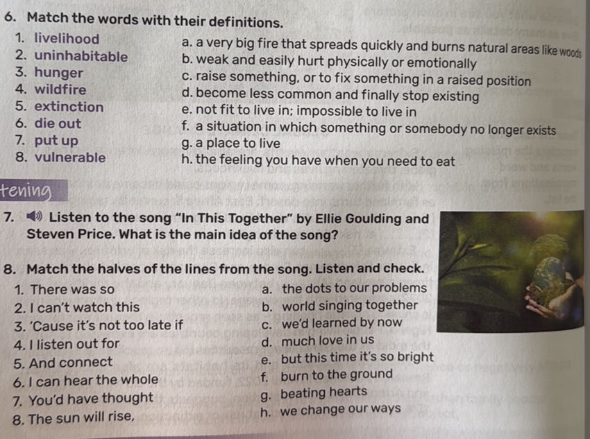 6. Match the words with their definitions. | StudyX