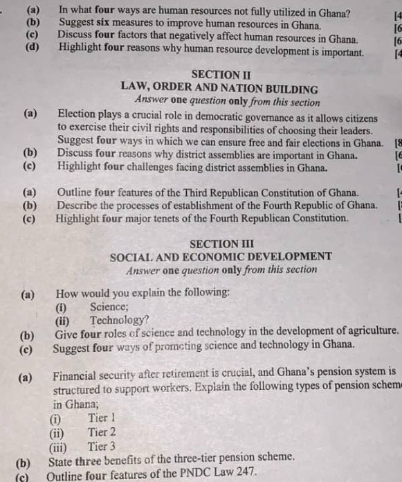 (a) In what four ways are human resources | StudyX