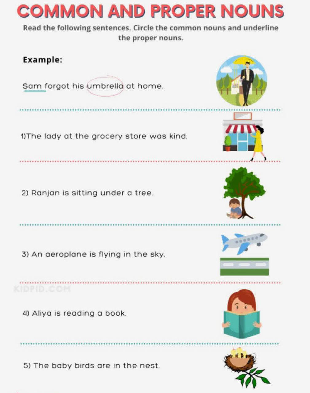 COMMON AND PROPER NOUNS Read the following | StudyX