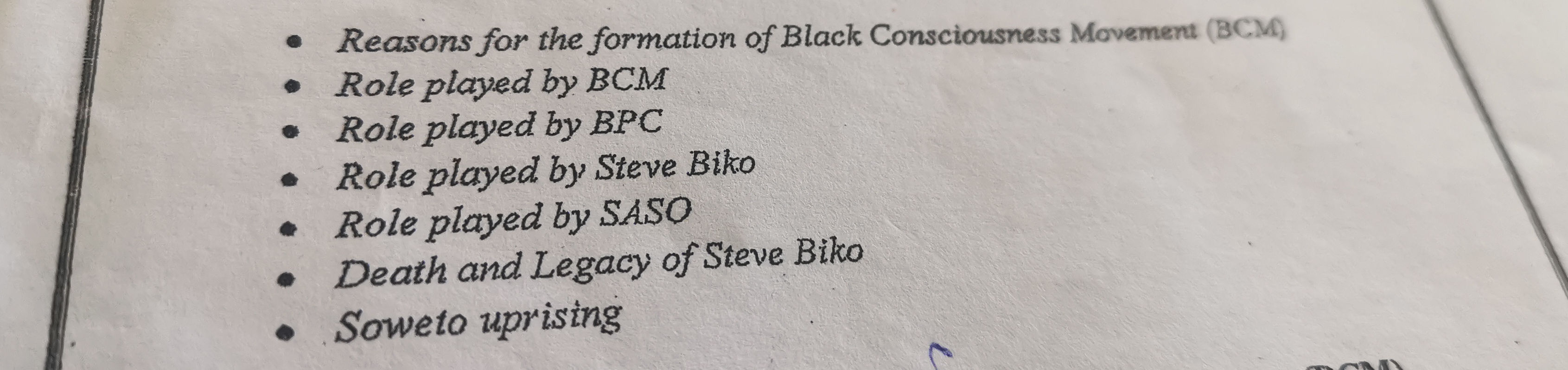 Reasons for the formation of Black | StudyX