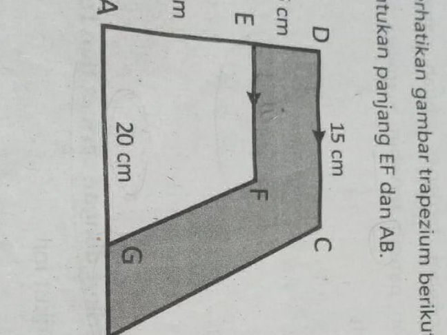 Perhatikan gambar trapezium berikut. | StudyX