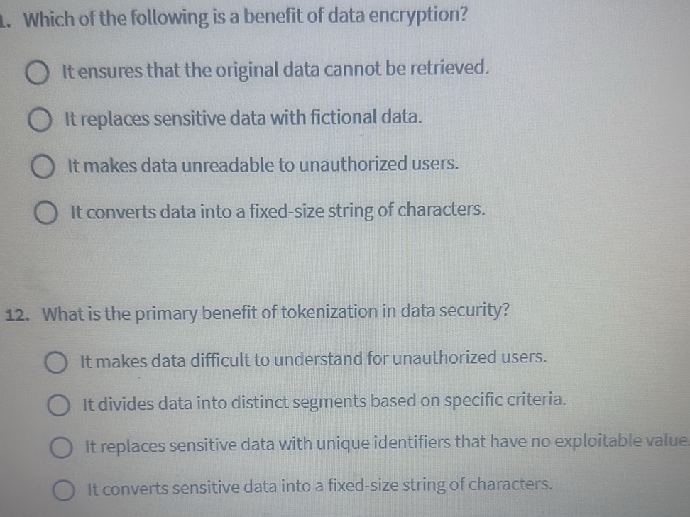 1. Which of the following is a benefit of | StudyX