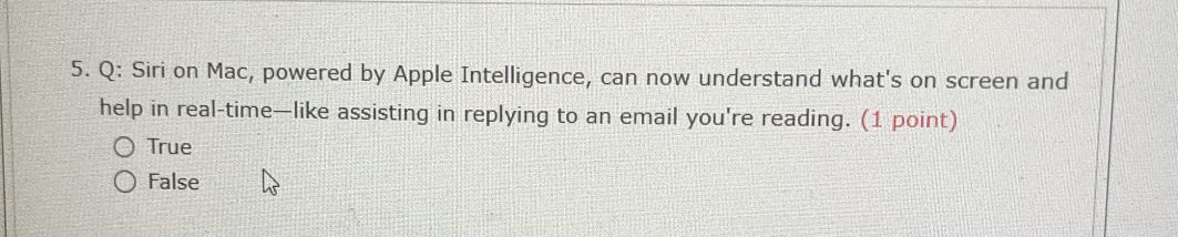 5. Q: Siri on Mac, powered by Apple | StudyX
