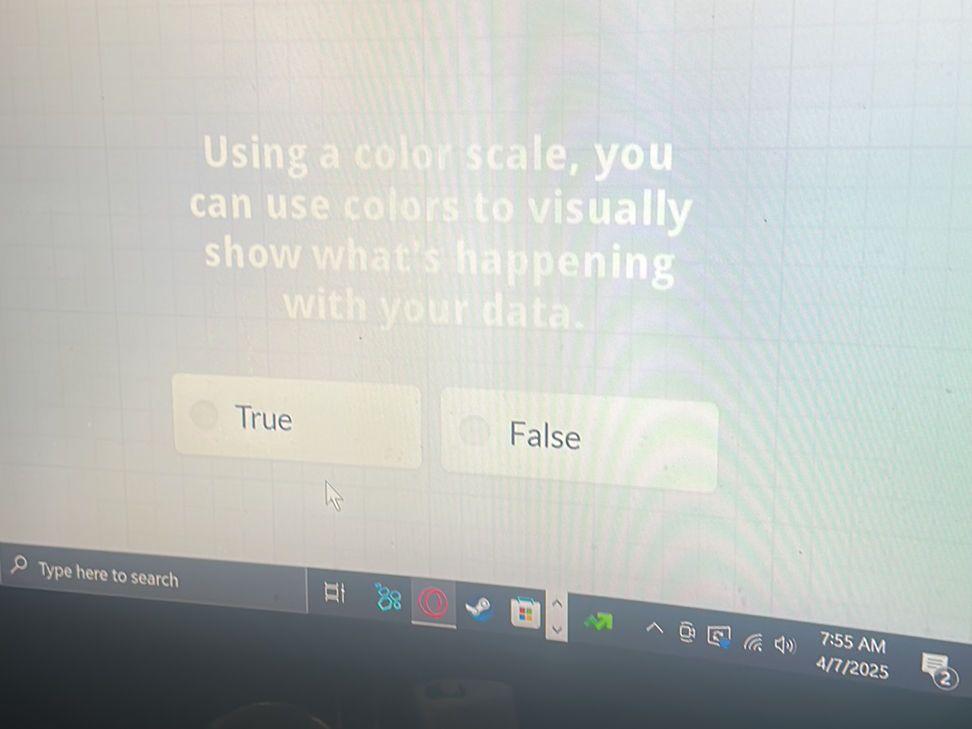 Using a color scale, you can use colors to | StudyX