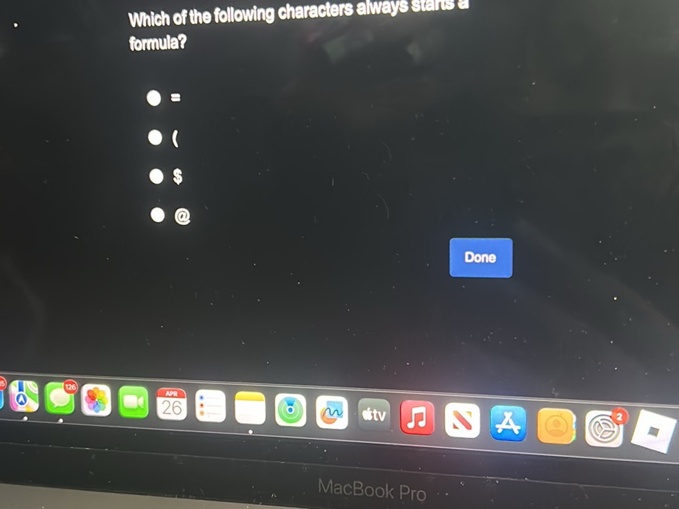 Which of the following characters always | StudyX