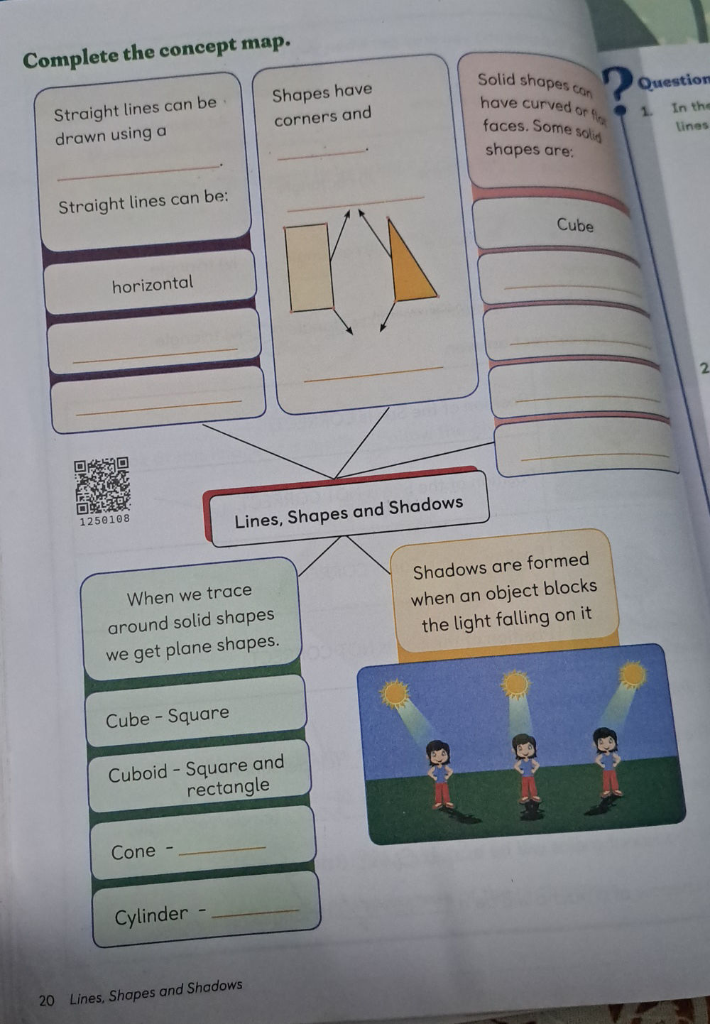 Complete the concept map. Straight lines | StudyX