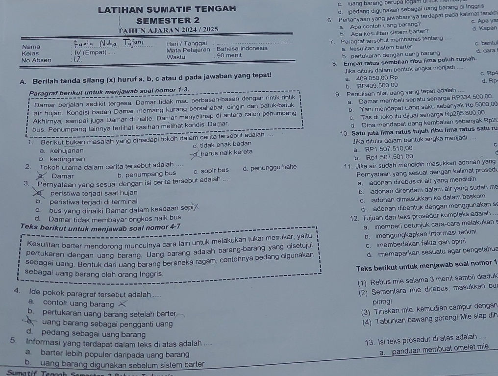 1. Berikut bukan masalah yang dihadapi | StudyX