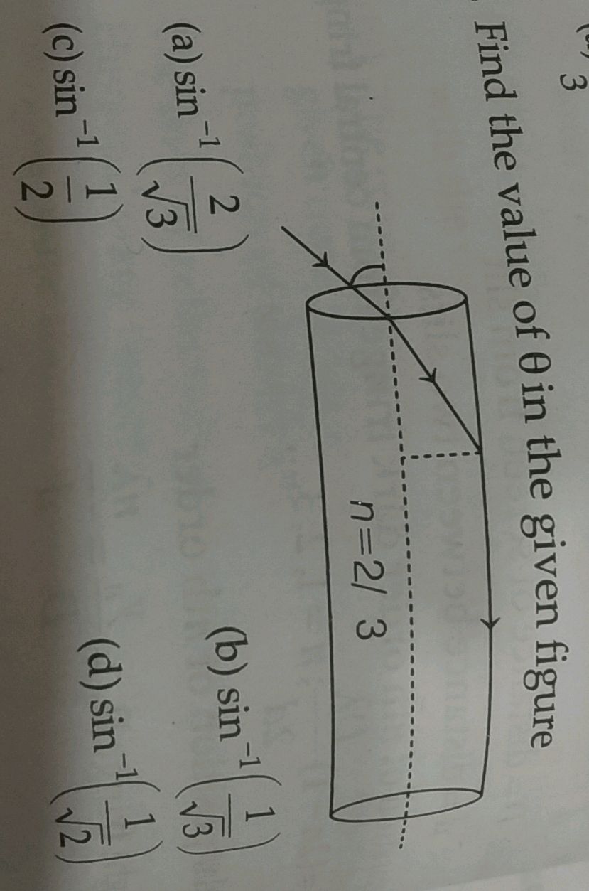 Find the value of θ in the given figure (a) | StudyX