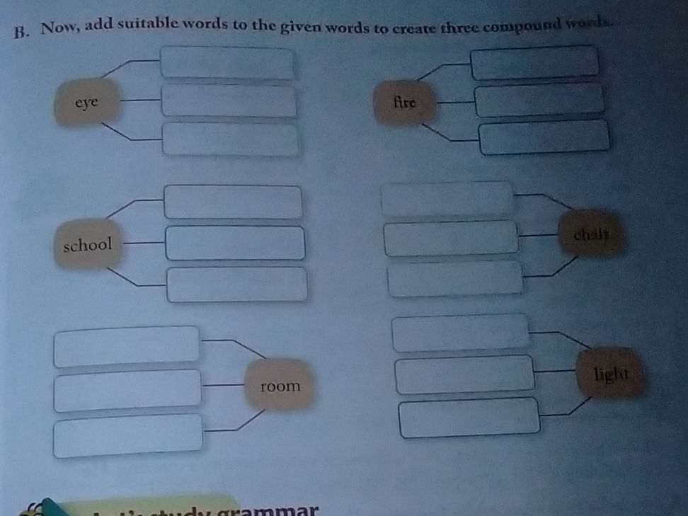B. Now, add suitable words to the given | StudyX