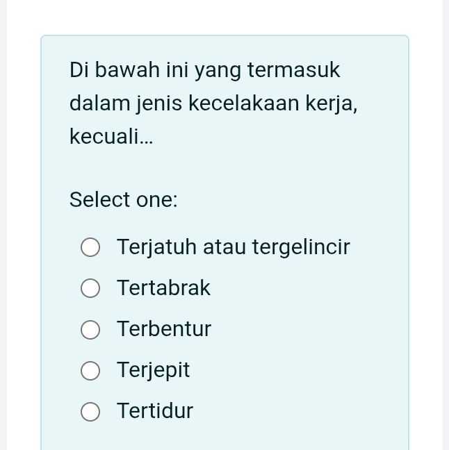 Di bawah ini yang termasuk dalam jenis | StudyX