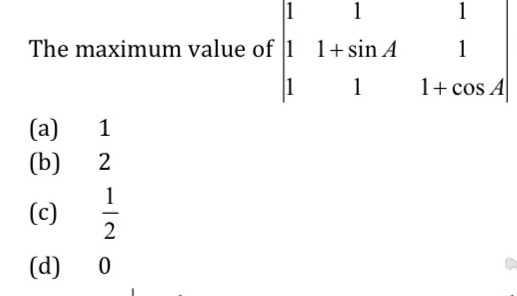 The maximum value of 1 1 1 1 1 + | StudyX