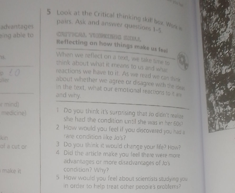 5 Look at the Critical thinking skill box. | StudyX