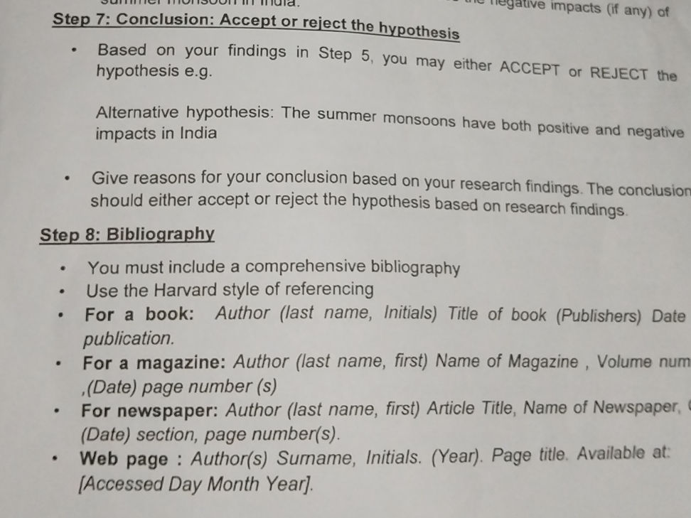 Step 7: Conclusion: Accept or reject the | StudyX