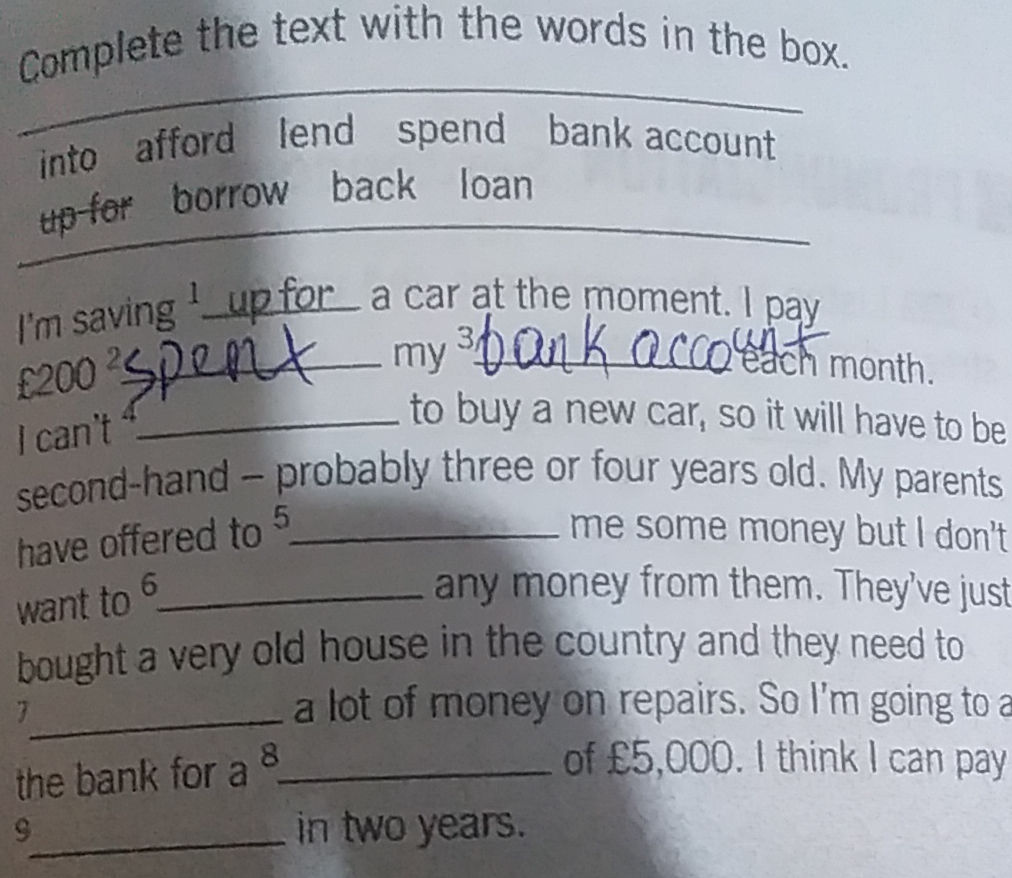 Complete the text with the words in the box. | StudyX