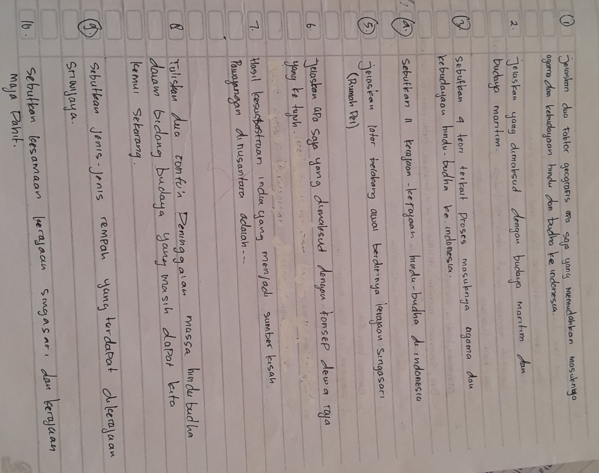 1. Jelaskan dua Faktor geografis apa saja | StudyX