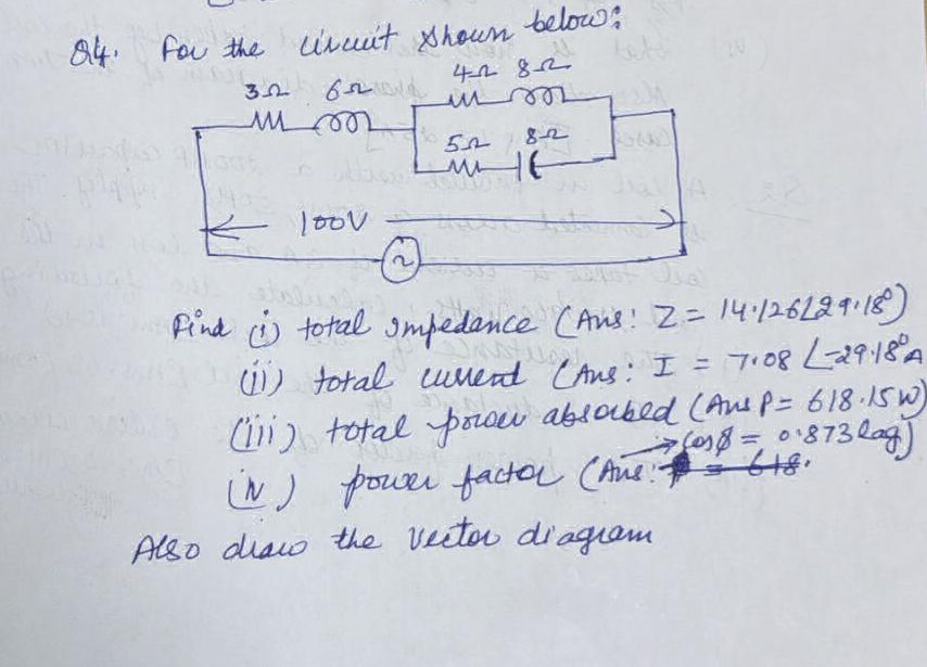 Q4. For the circuit shown below: ``` | StudyX